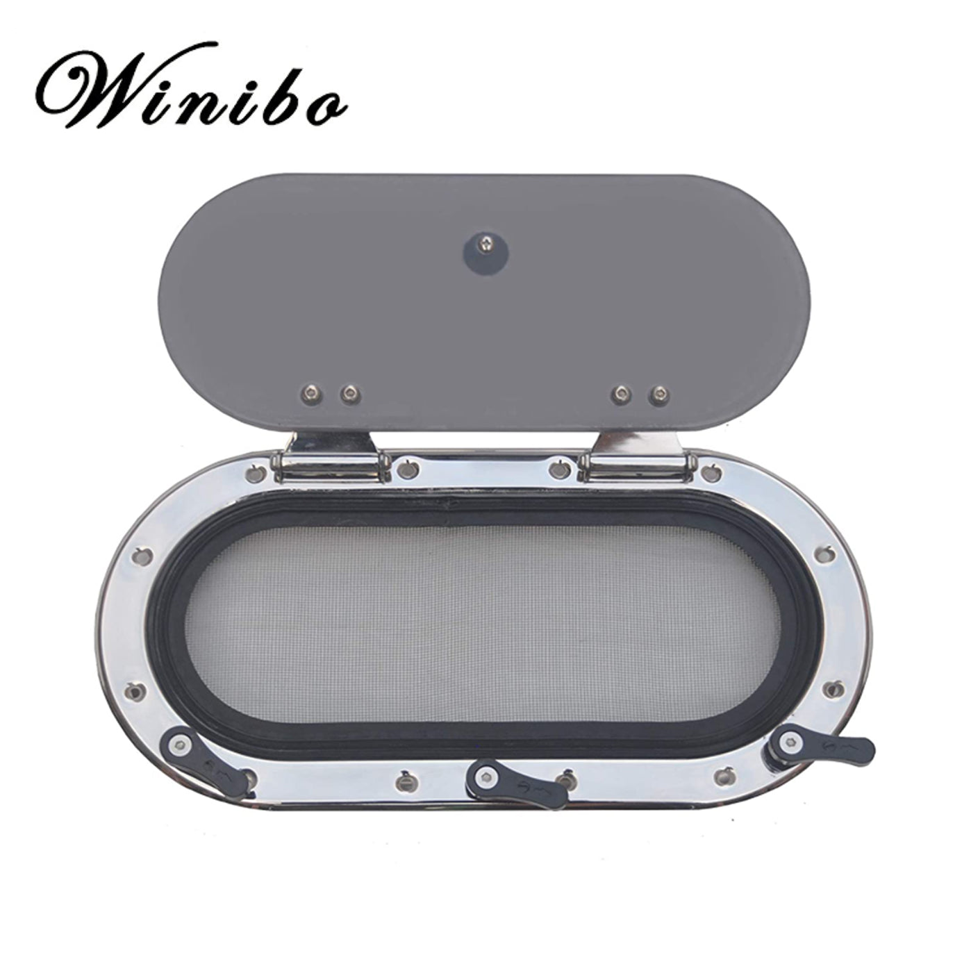 Marine Stainless Steel Oval Porthole With Mosquito Screen Opening Port ...